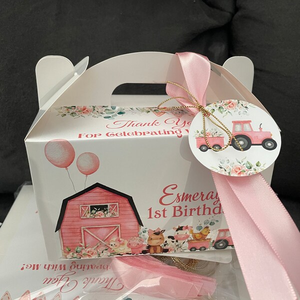 Farm Birthday Favors, Farm Birthday Boxes Labels, Farm Party Favors ...