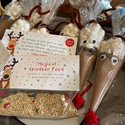 Magic Reindeer Food Christmas Treat Bag Topper Printable INSTANT ...