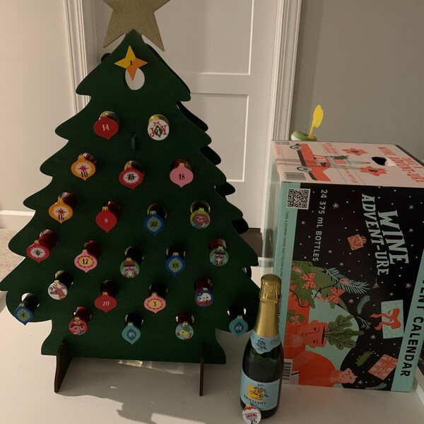 Beer Advent Calendar 24 Pack Tipsy Tree Beer Tree Table Top Display ...
