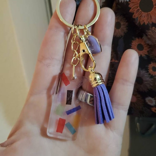 Eras Tour Concert Confetti Hand Made Keychain. - Etsy