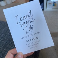 PERSONALISED Washington Script 'I Do' Wedding Card to My Groom Groom ...