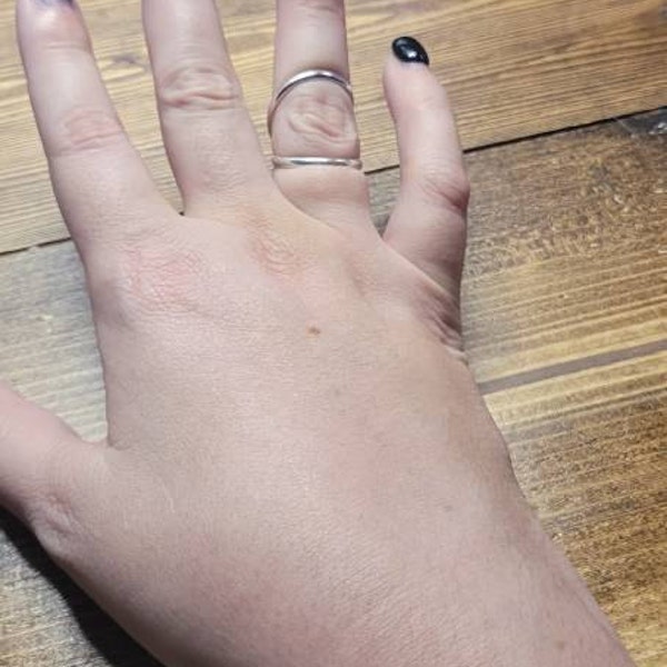 Solid Sterling Silver Swan Ring, Splint Ring, Swan Neck Splint for Dip ...