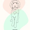 Custom Color Block One Line Pet Portrait, Dog Portrait, Dog Line Art ...