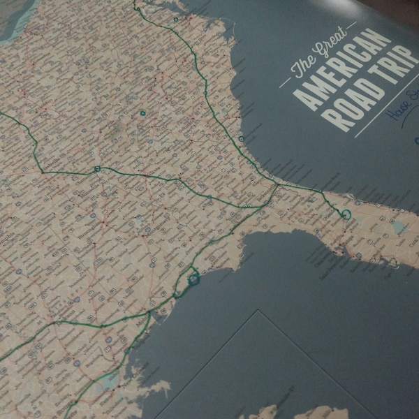 USA Road Trip & Travel Highway Tracing Map 24x36 Poster - Etsy