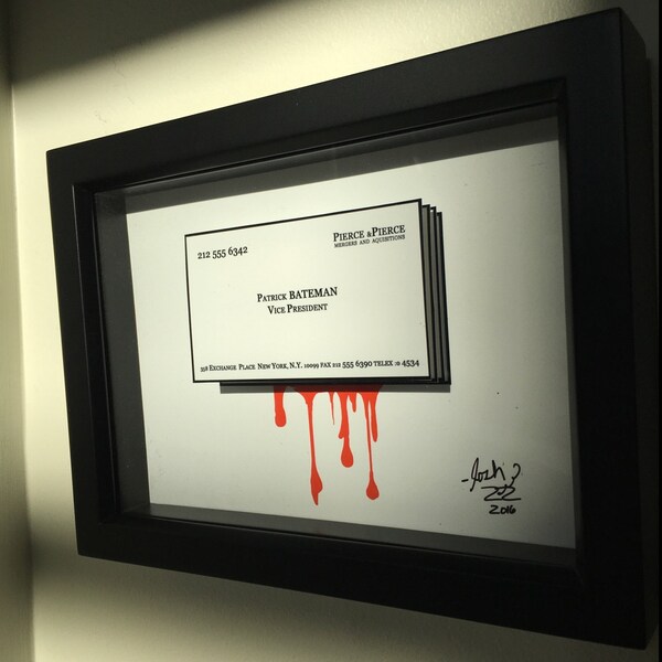 Patrick Bateman Business Card American Psycho Business Card 3D Art ...