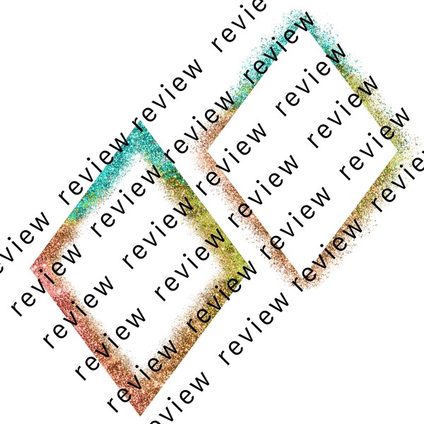 Rainbow Glitter Frame Clipart Set, Glitter Border Elements, Rainbow ...