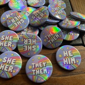 Video Game Inspired Hearts Shiny Holographic 1 Inch Button Pin Trio - Etsy