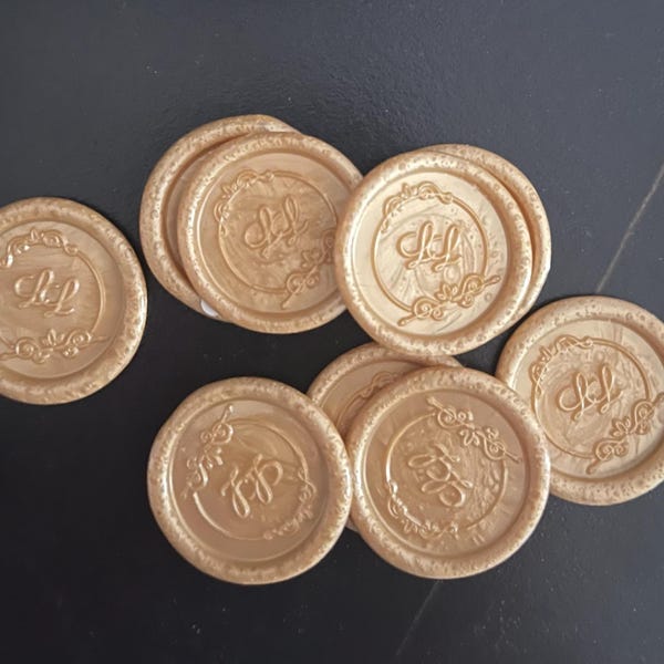 Custom Wax Seal Logo Stickers,40 Logo Series Designs,handmade Self ...