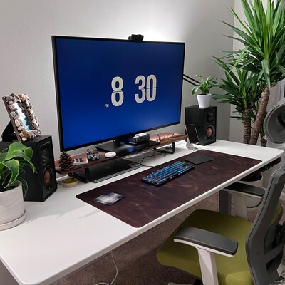 Leather Desk Mat Custom Desk Pad Extra Large Desk Mat - Etsy