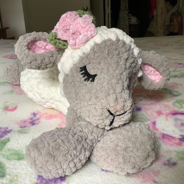 Sleepy Sheep Rag Doll / CROCHET PATTERN / Baby Lovey / Baby Sheep ...