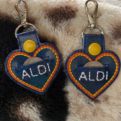 ALDI Quarter Keeper Key Chain, Lover Aldi Quarter Holder Key Fob, Coin ...