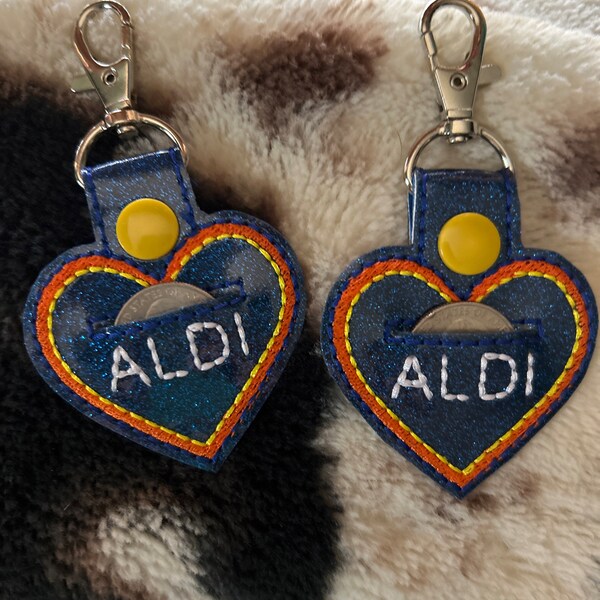 ALDI Quarter Keeper Key Chain, Lover Aldi Quarter Holder Key Fob, Coin ...