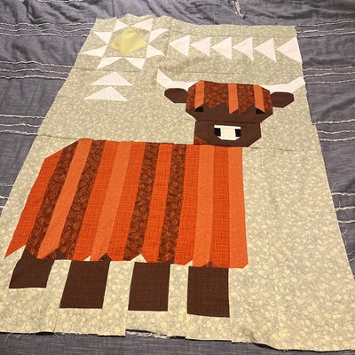 QUILT PATTERN Cattle Call a Highland Coo cow Quilt Pattern by Art East ...