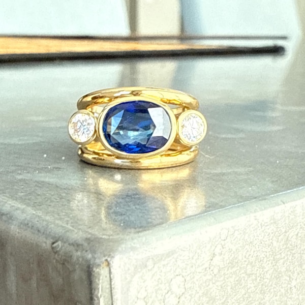 Graduated Floating Diamond Tennis Necklace - 6.20 Ct - Etsy