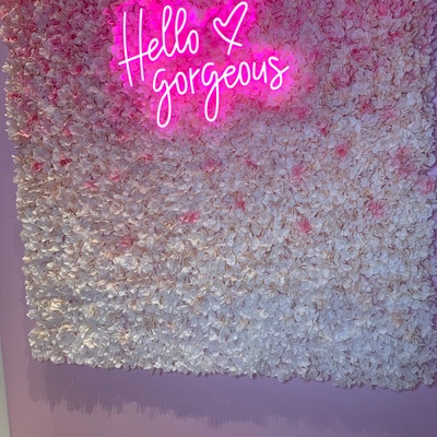 Hello Gorgeous Neon Sign,custom Heart Sign Salon Decorations,led Light ...