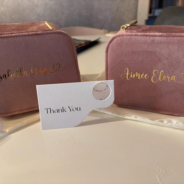 Custom Velvet Jewelry Box, Watch Box for Women, Wedding Gift, Birthday ...