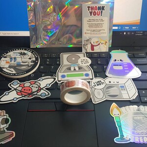 Lab Science Vinyl Sticker, Lab Gift, Cute, Science, Biology, Chemistry ...