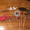 Photo Booth Props Music Notes With Glitter Photo Booth Prop With ...