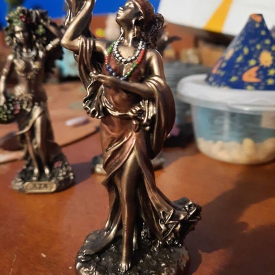 Vintage Oya Mini Statue Small Orisha of Winds, Lightning, Death and ...