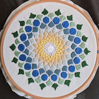 Rhombus Geometric Embroidery Pattern - Etsy Australia