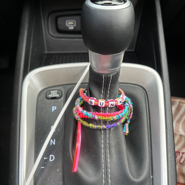 Boho Fringe Cotton Keychain, Case of Stripes Friendship Bracelet ...