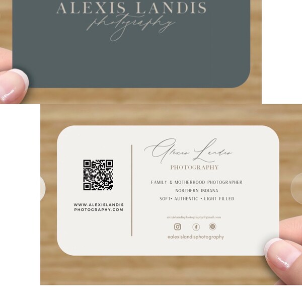 QR Code Business Card Template, Instant Download, Trending Printable ...