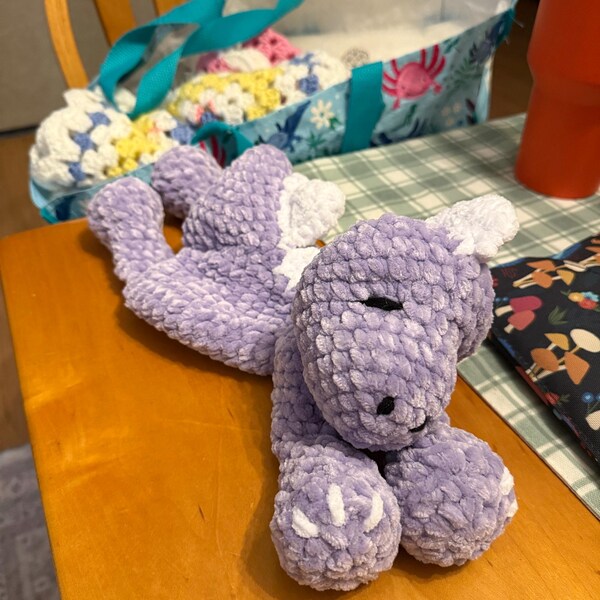 Sleepy Snuggle-saurus Rag Doll Crochet PATTERN / Rag Doll Pattern ...