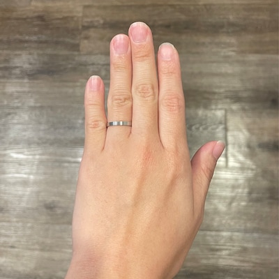 7mm Solid Gold Men's Wedding Band BEVELED ICE MATTE 10k 14k 18k Gold ...