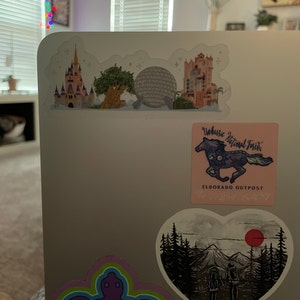 WDW Landmarks Transparent Laptop Sticker/ Disney Hidden Mickey Animal ...