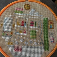 Cute Bathroom Cross Stitch Pattern PDF / Funny Tiny Simple Downloaded ...