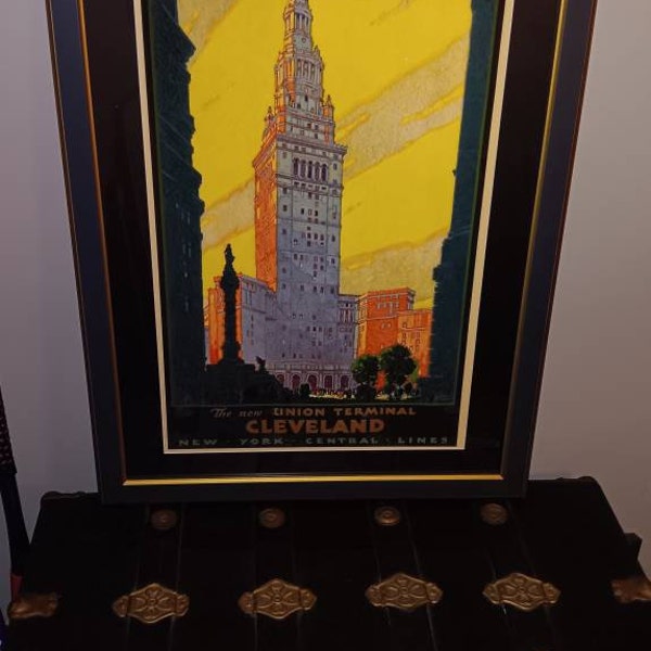 1930 Cleveland Union Terminal Vintage Style Travel Poster - Etsy
