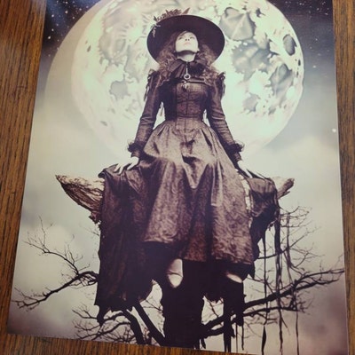 Beautiful Mermaid Contemplating Sunset Painting, Siren Baroque Art ...