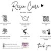 Resin Care Card Template, Resin Product Care Instructions Guide ...