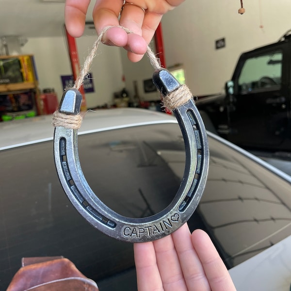 Engraved Horseshoe, Customized Western Decor, 6th or 11th Anniversary ...