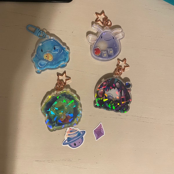 Holographic Slime Rancher Slime Shaker Charm Keychain - Etsy