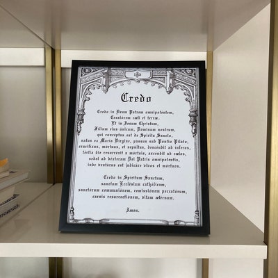 Credo Traditional Catholic Printable Prayer Latin Mass Catholic Apostle ...