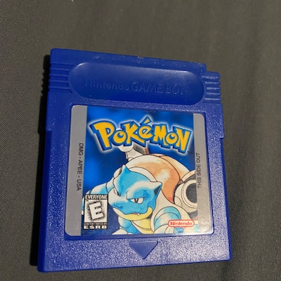 Pokemon Blue Gameboy Replacement Label Gloss or Holo - Etsy