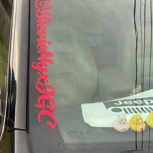 Endless Nights JDM Car Window Decal Sticker Bumper Sticker, Windshield ...