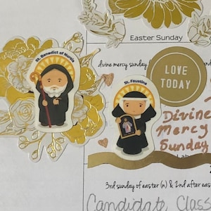 Saint Sticker Sheet Bullet Journal Stickers Planner Stickers Bible ...