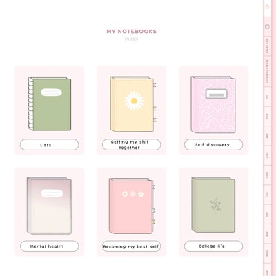 Student Digital Notebook, Notes for Students, College, Academic ...