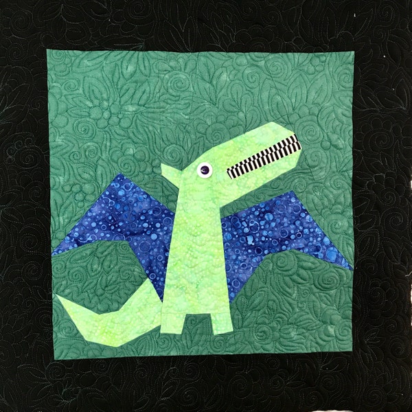 Dinosaur Paper Pieced Quilt in PDF - Etsy