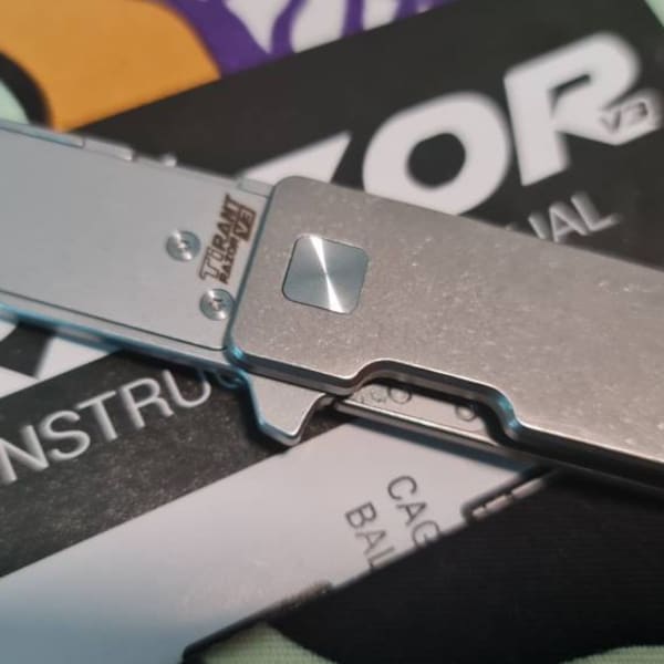 Exceed Designs HYZER Mini Titanium Hatchet (dark Grey BLASTED W/light ...