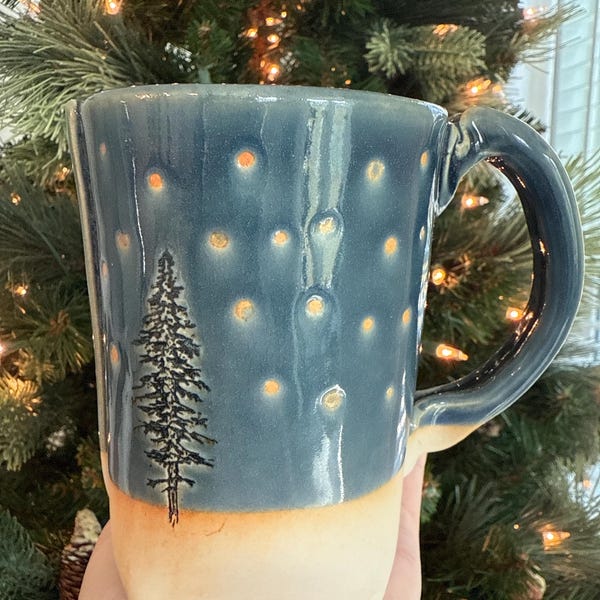 Firefly Mug, Pine Tree Mug, up North Summer Mug, Camping Coffee Cup ...