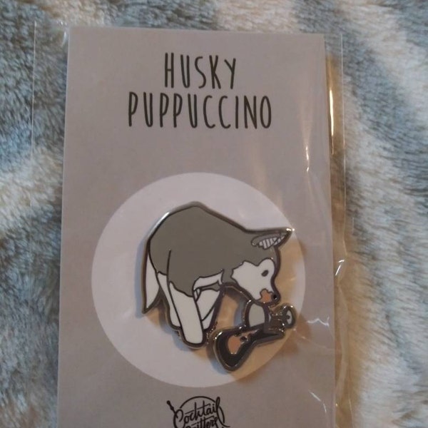 Husky Espresso Martini Pin | Dog, Puppy, Coffee, Vodka, Morning ...