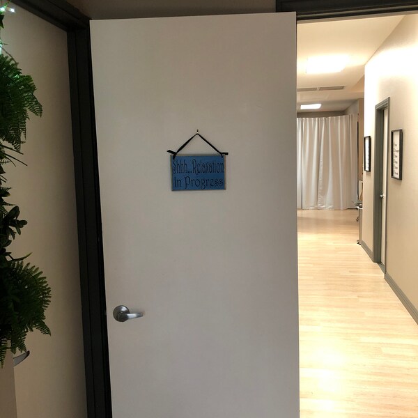 8x6 Shhh Relaxation in Progress Session Custom Wood Sign | Do Not ...