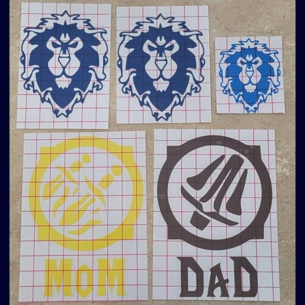 Wow Class Decals | 4 Inch Icon Size | Permanent Vinyl | World of ...