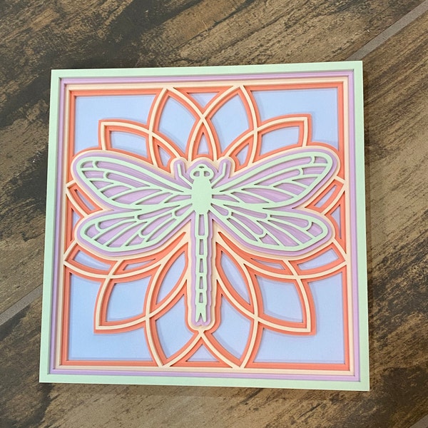 C46-dragonfly - Scroll Saw Pattern (pdf, Dxf, Svg, Eps) - Etsy