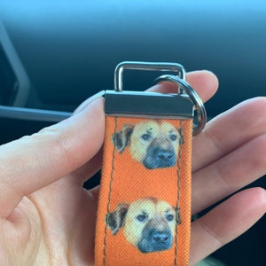 Mini 3 Custom Pet Head Keyfob / Keychain Dog, Cat, Animal, Gift, Photo ...
