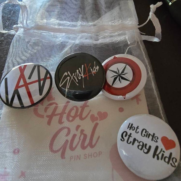 Stray Kids 1" 25mm Mini Button Pin Fan Pack | K-pop | Kpop Pins | Fan ...