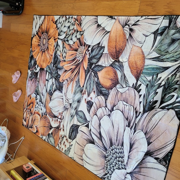 World Map Rug for Kids, World Map Carpet, Educational Play Mat for Kids ...